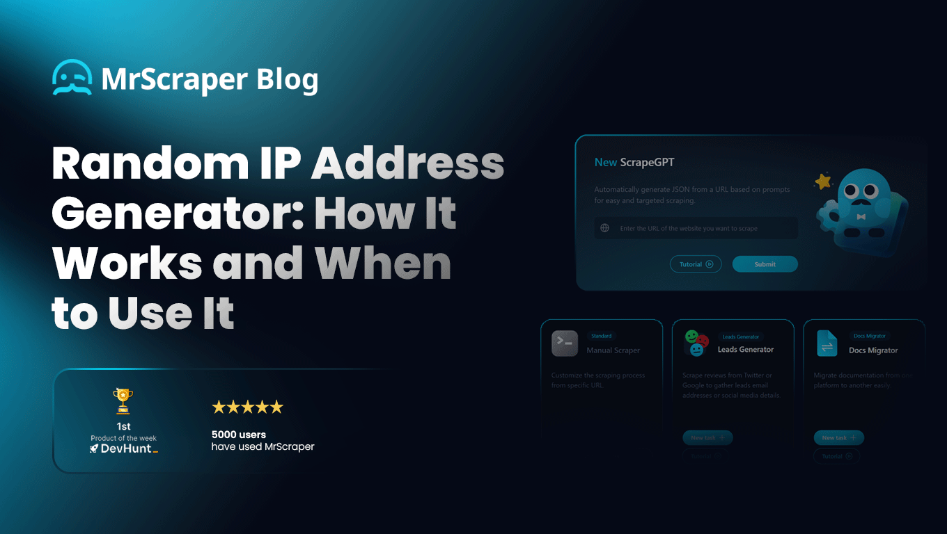 Random IP Address Generator: How It Works and When to Use It