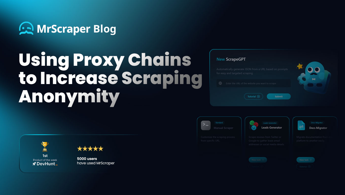 Using Proxy Chains to Increase Scraping Anonymity