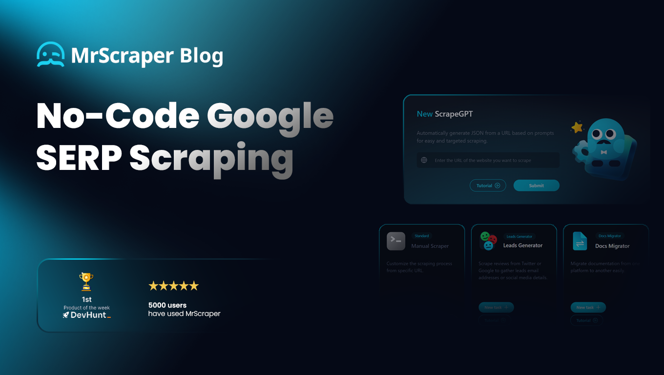 No-Code Google SERP Scraping