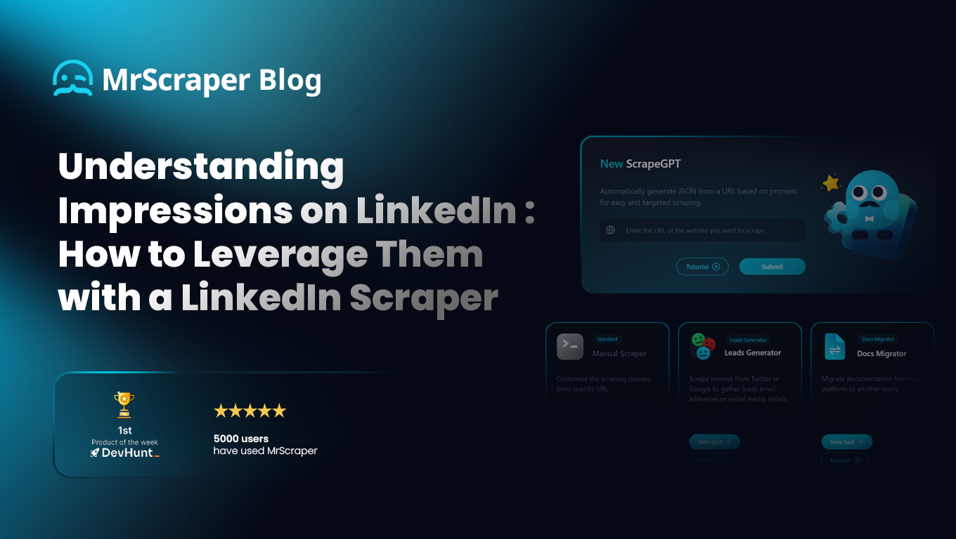 Understanding Impressions on LinkedIn: How to Leverage Them with a LinkedIn Scraper