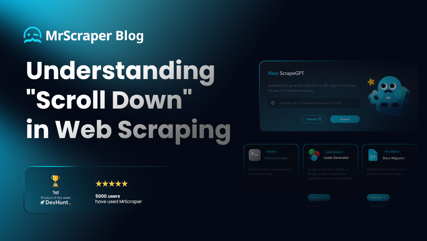 Understanding "Scroll Down" in Web Scraping