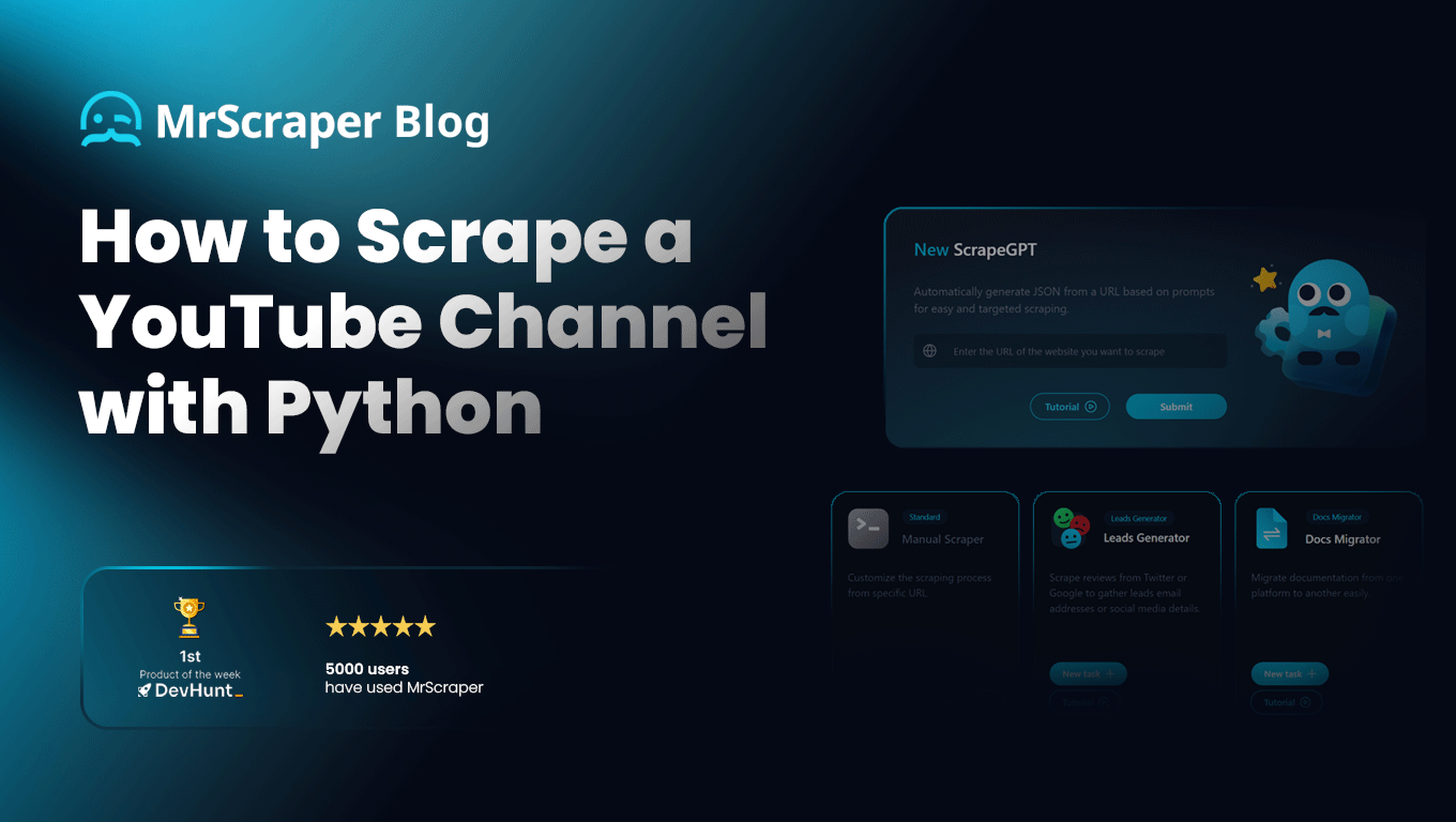 How to Scrape a YouTube Channel with Python