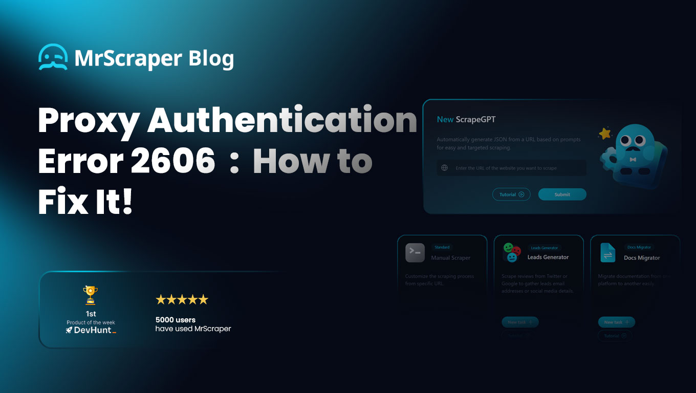 Proxy Authentication Error 2606: How to Fix It!