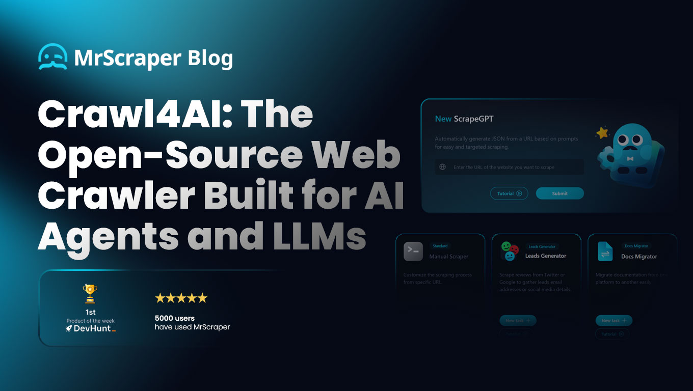 The Open-Source Web Crawler Built for AI Agents and LLMs