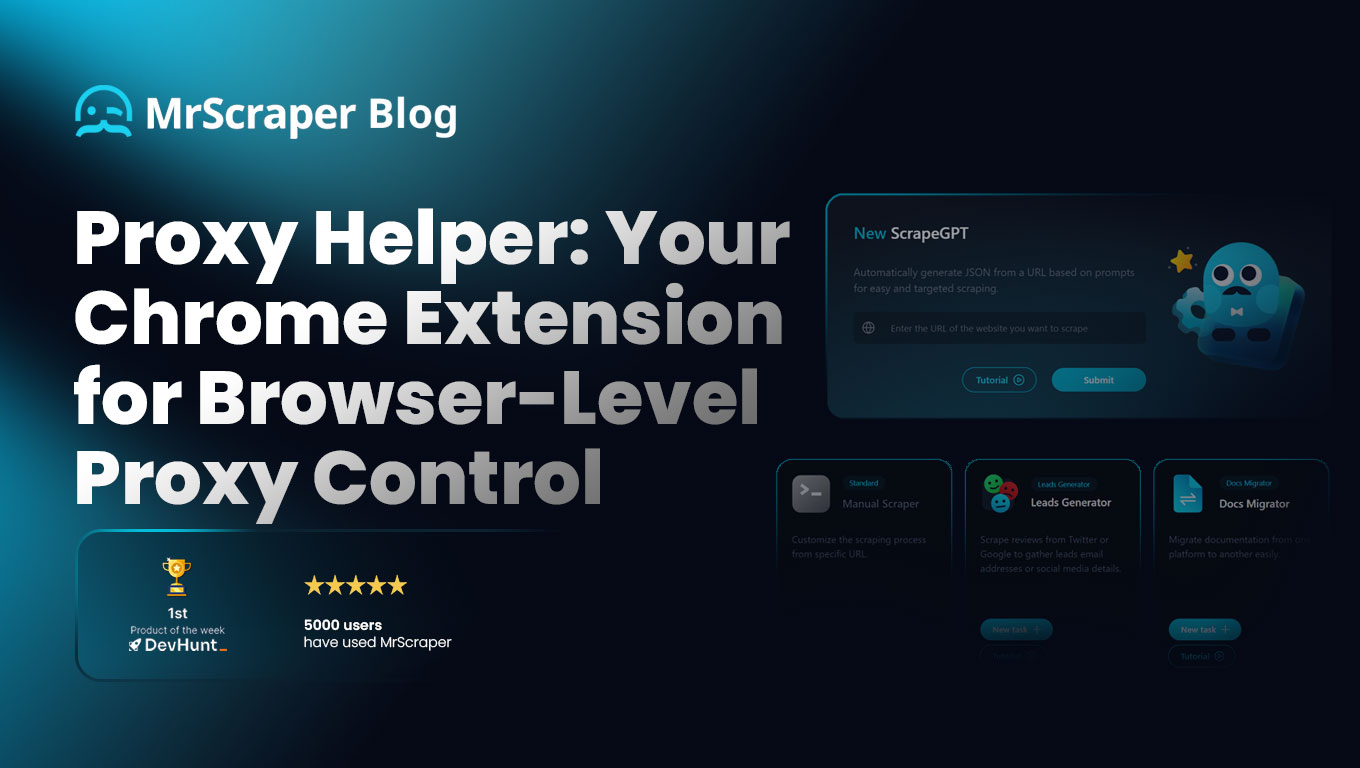 Proxy Helper: Your Chrome Extension for Browser-Level Proxy Control