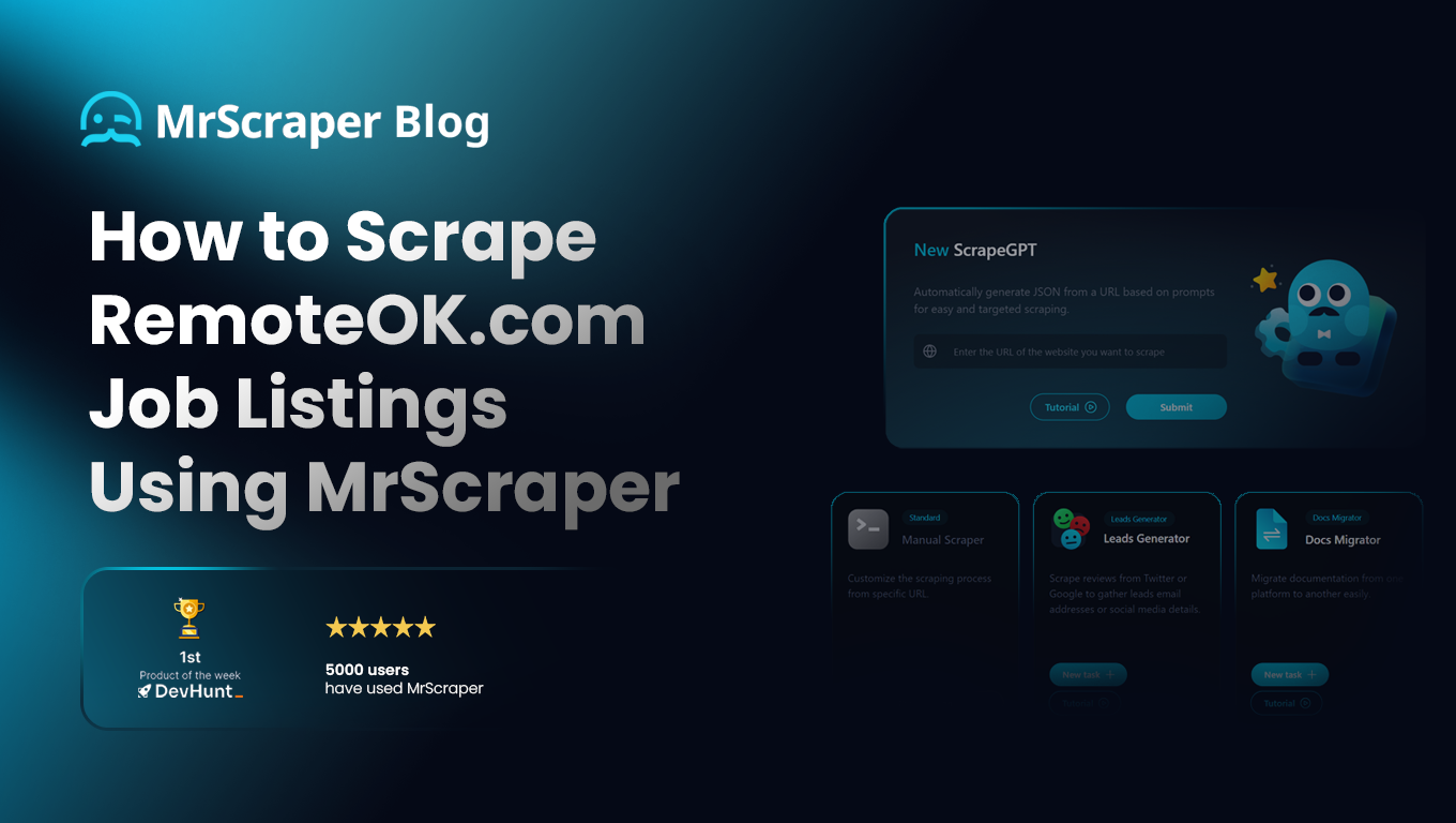 How to Scrape RemoteOK.com Job Listings Using MrScraper